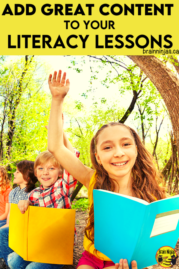 Add Great Content to Your Literacy Lessons - Ninja Notes