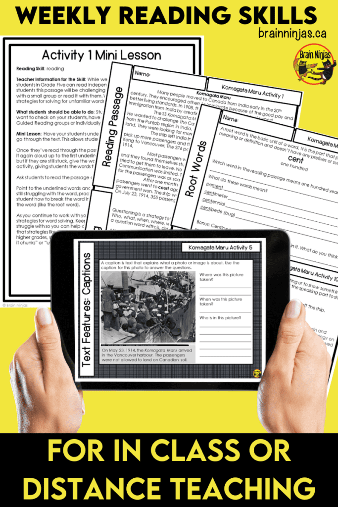 Add Great Content to Your Literacy Lessons - Ninja Notes