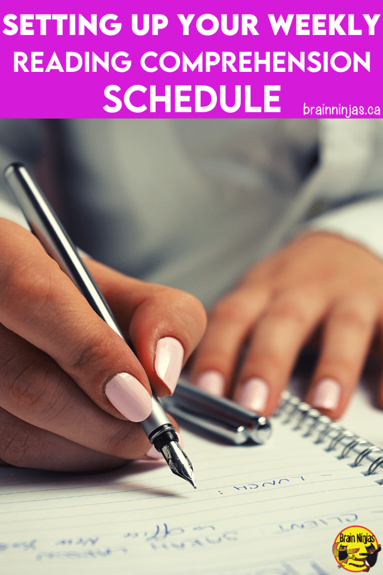 How to Set Up Your Reading Comprehension Schedule - Ninja Notes