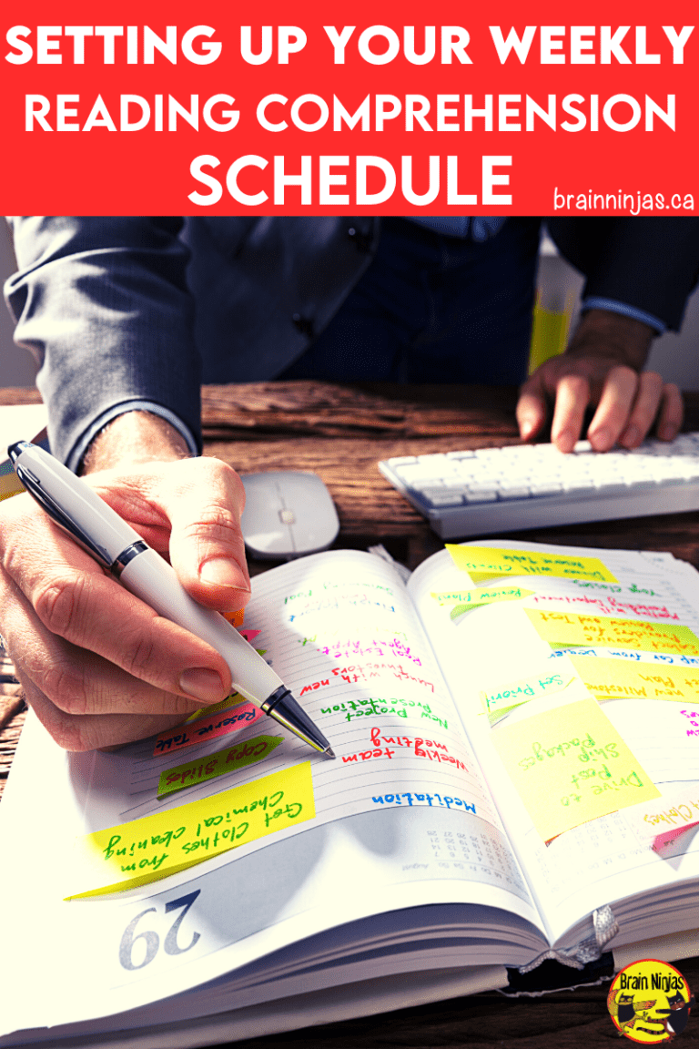 How to Set Up Your Reading Comprehension Schedule - Ninja Notes