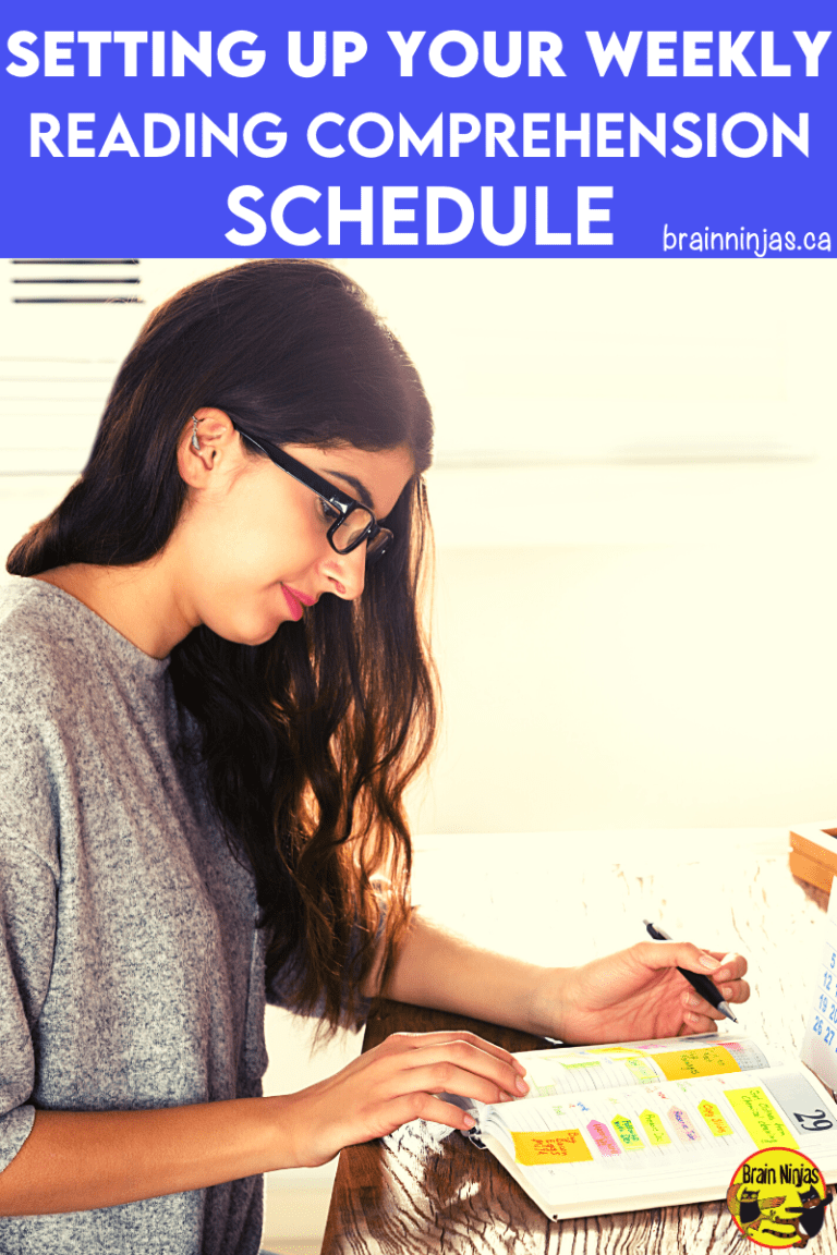 How to Set Up Your Reading Comprehension Schedule - Ninja Notes