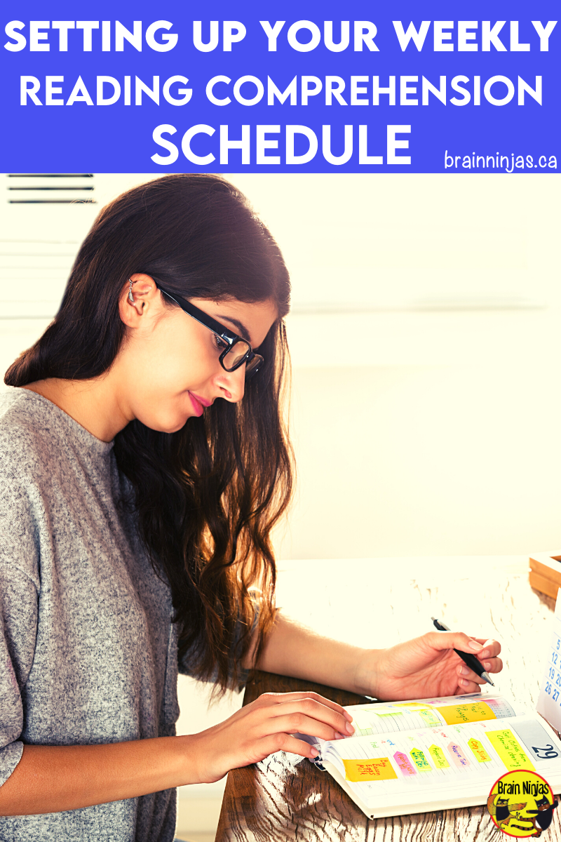 How to Set Up Your Reading Comprehension Schedule - Ninja Notes