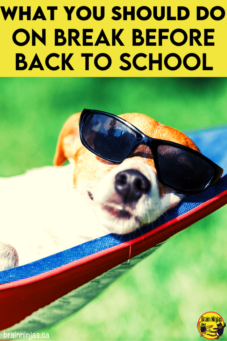 What You Should Do On Break Before Back to School - Ninja Notes