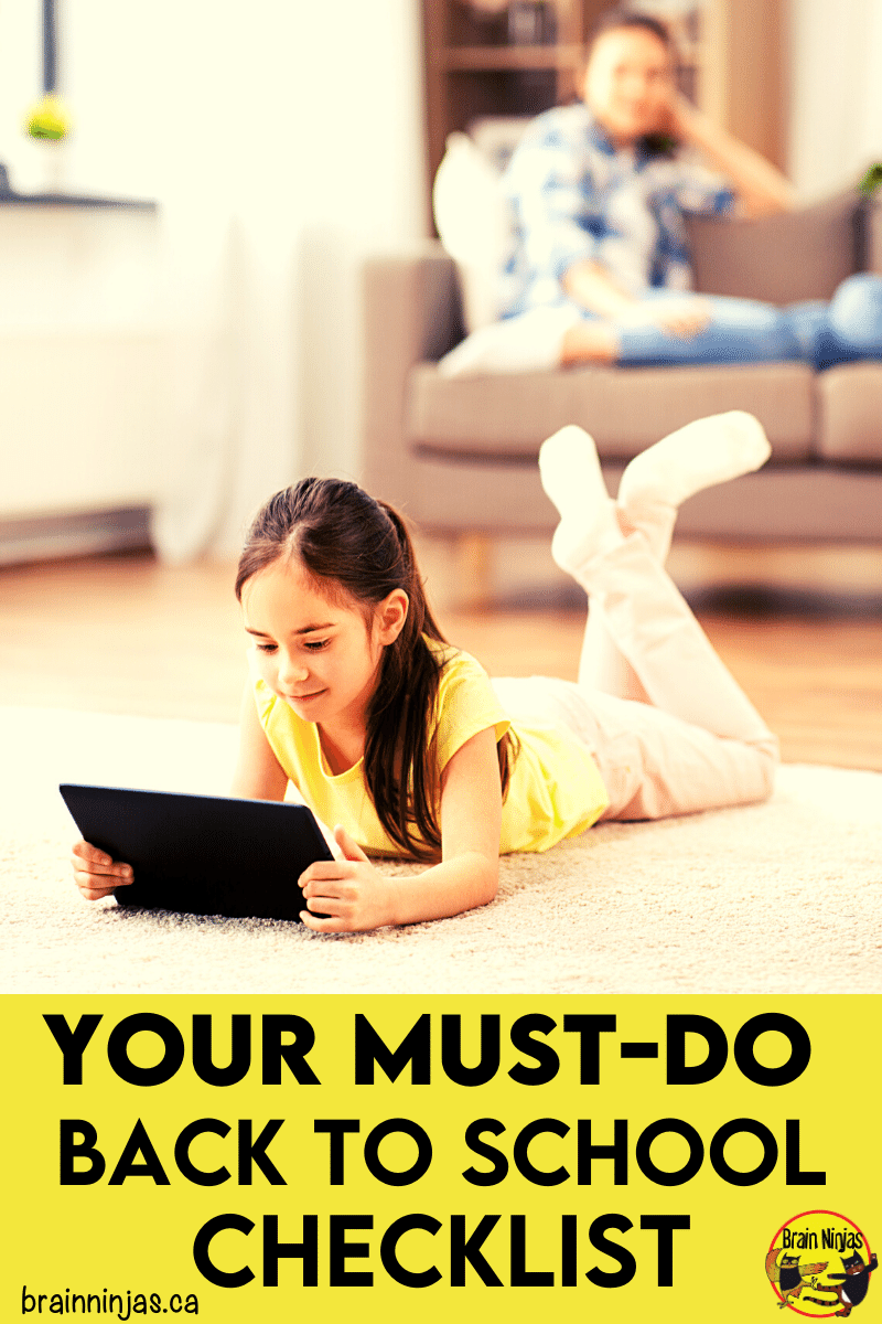 Your Must-Do Back to School Survival Checklist - Ninja Notes