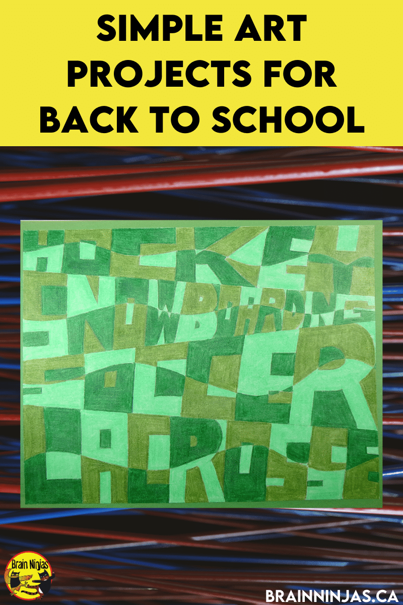 Simple Art Projects for Back to School - Ninja Notes