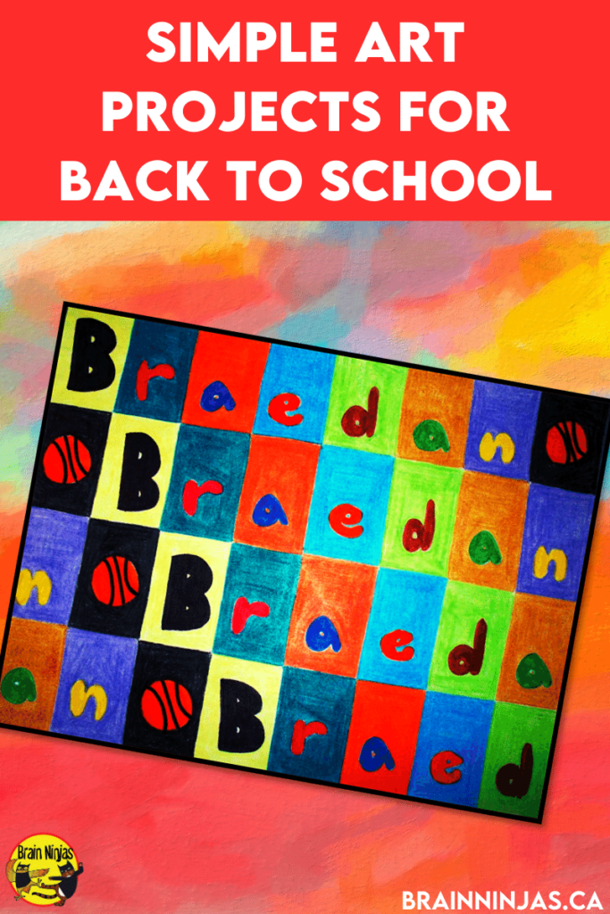 Simple Art Projects for Back to School - Ninja Notes