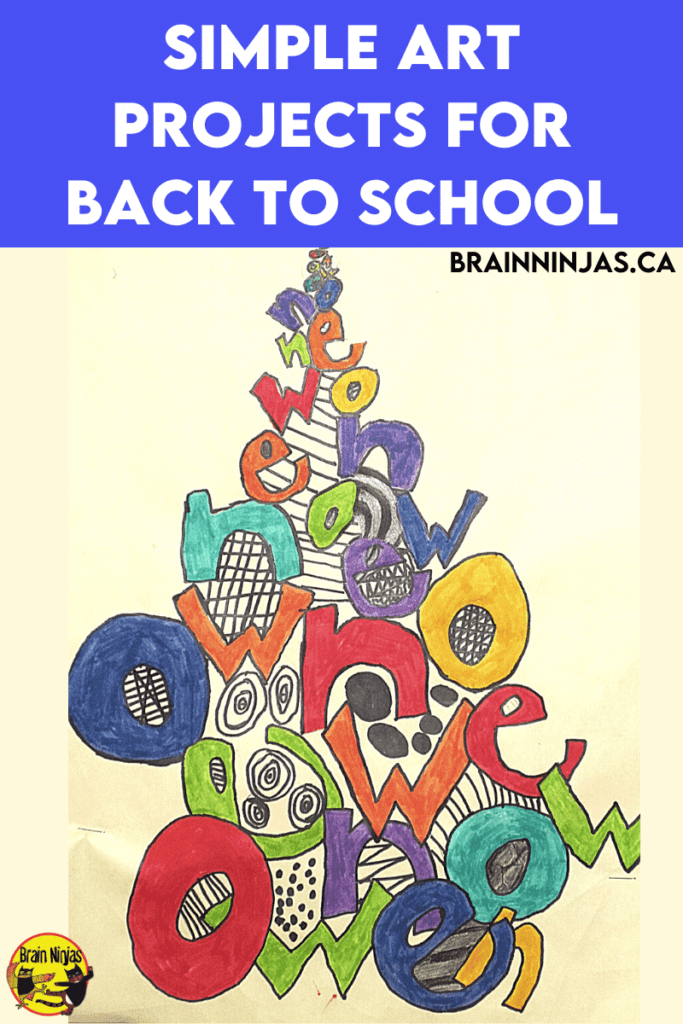 Simple Art Projects for Back to School - Ninja Notes
