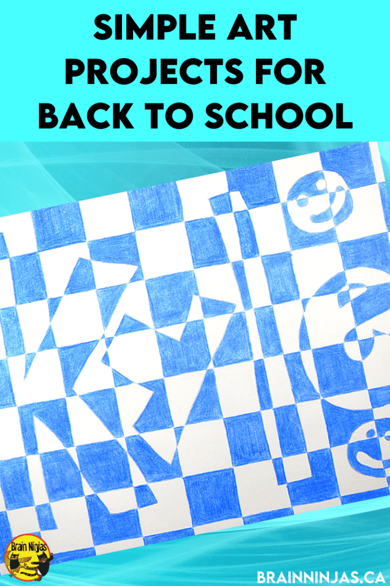 Simple Art Projects for Back to School - Ninja Notes