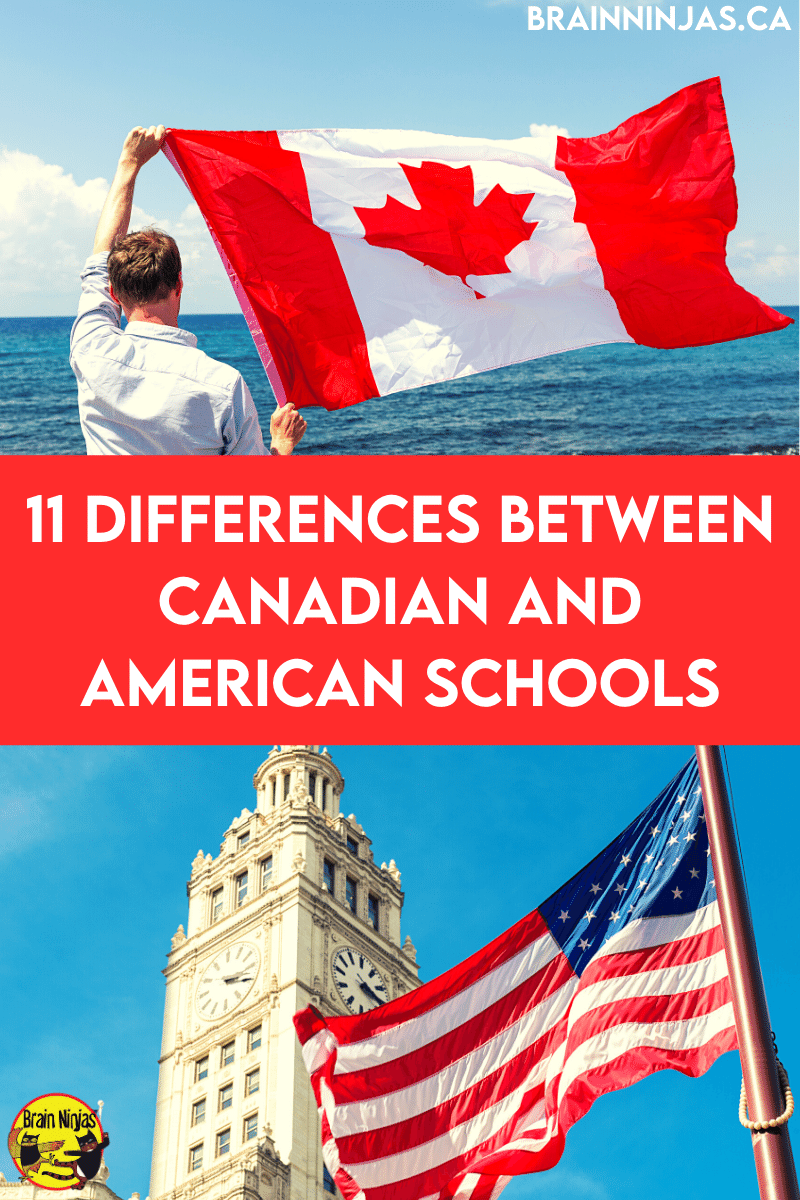 11 Differences Between Canadian and American Schools - Ninja Notes