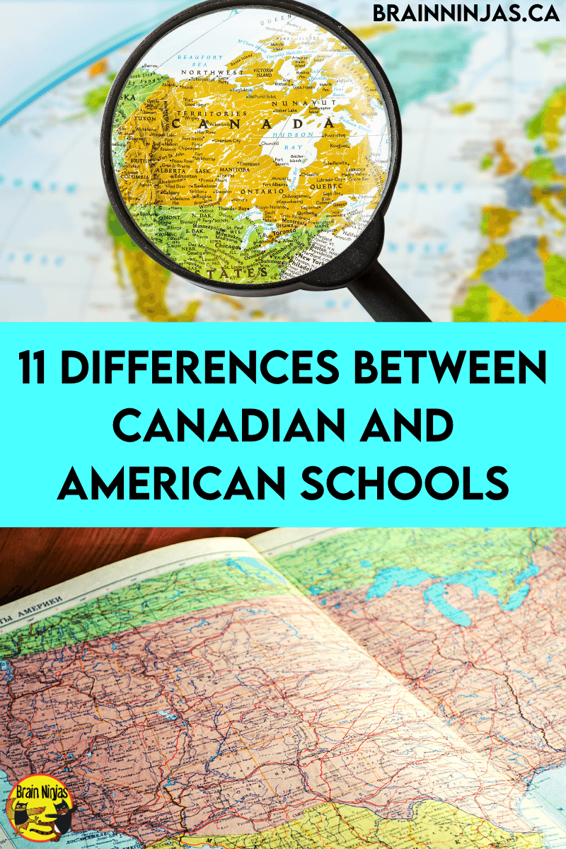 11 Differences Between Canadian and American Schools - Ninja Notes