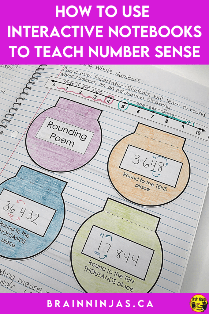 How to Use Interactive Notebooks to Teach Number Sense - Ninja Notes