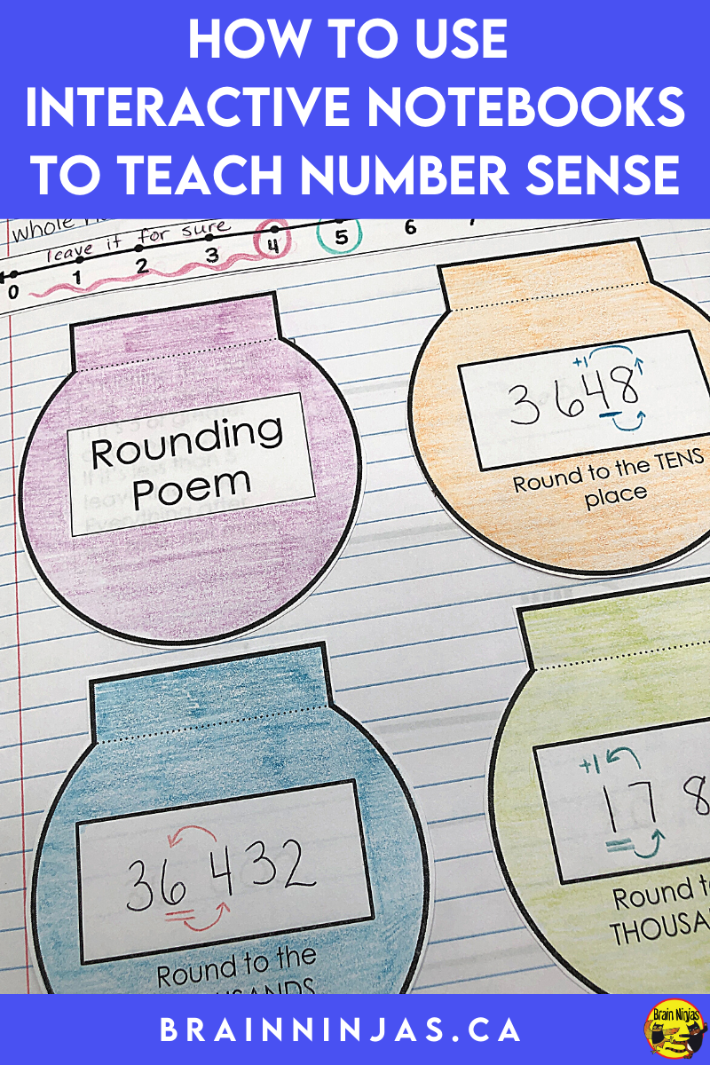 How to Use Interactive Notebooks to Teach Number Sense - Ninja Notes