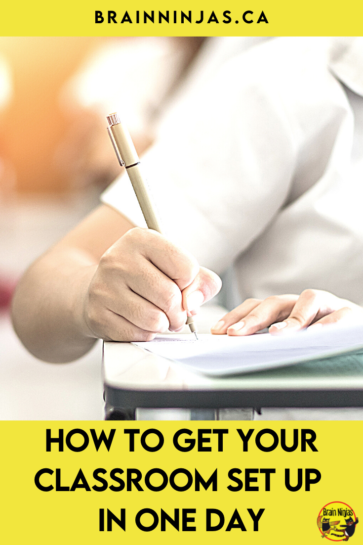 How to Get Your Classroom Set Up in One Day - Ninja Notes