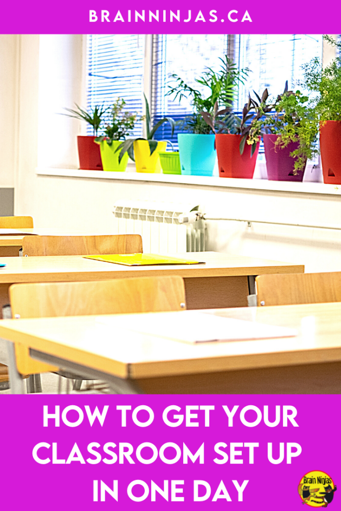 How to Get Your Classroom Set Up in One Day - Ninja Notes