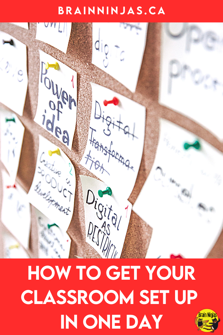 How to Get Your Classroom Set Up in One Day - Ninja Notes