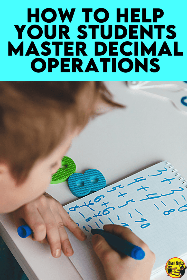 How To Help Your Students Master Decimal Operations Ninja Notes