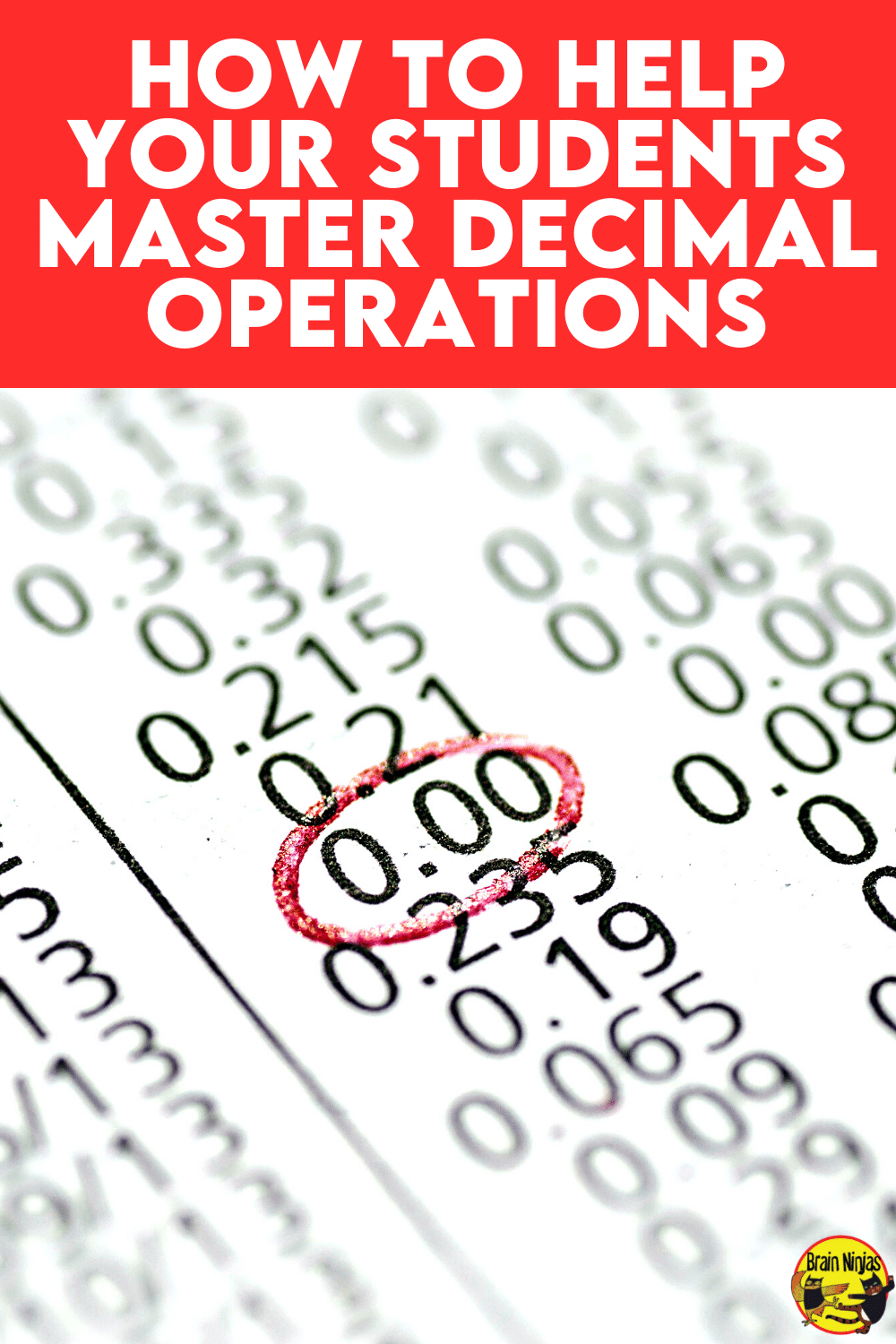 How to Help Your Students Master Decimal Operations - Ninja Notes
