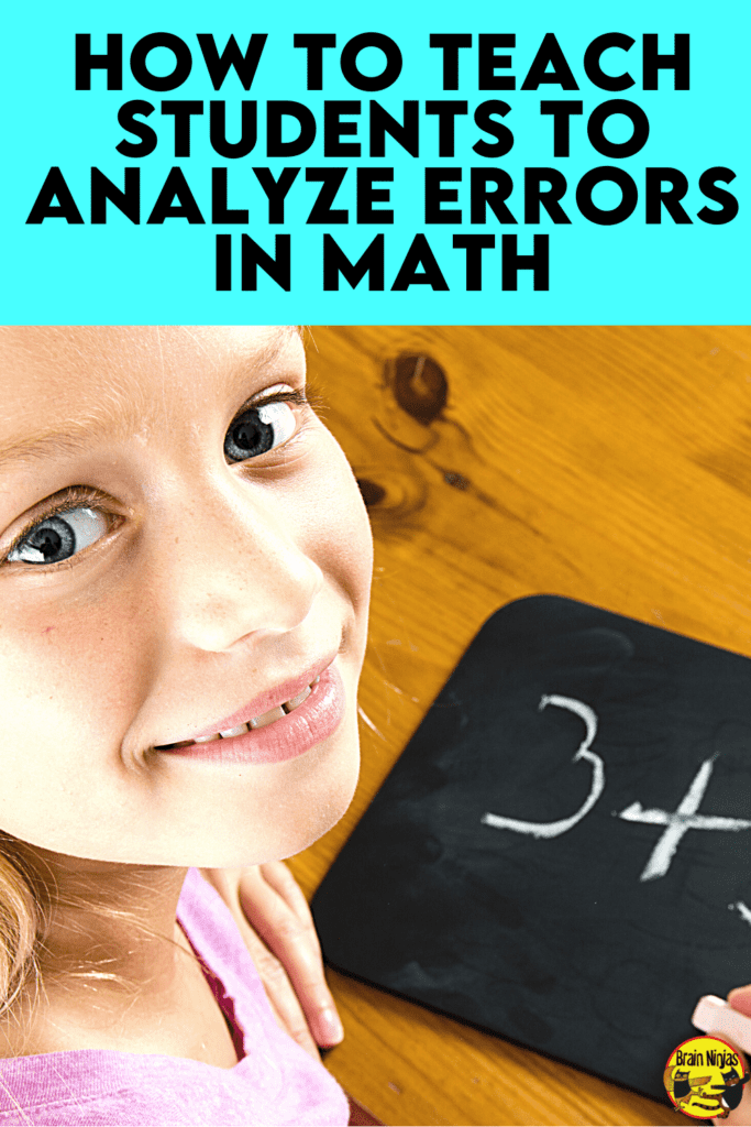 How to Teach Students to Analyze Errors in Math - Ninja Notes