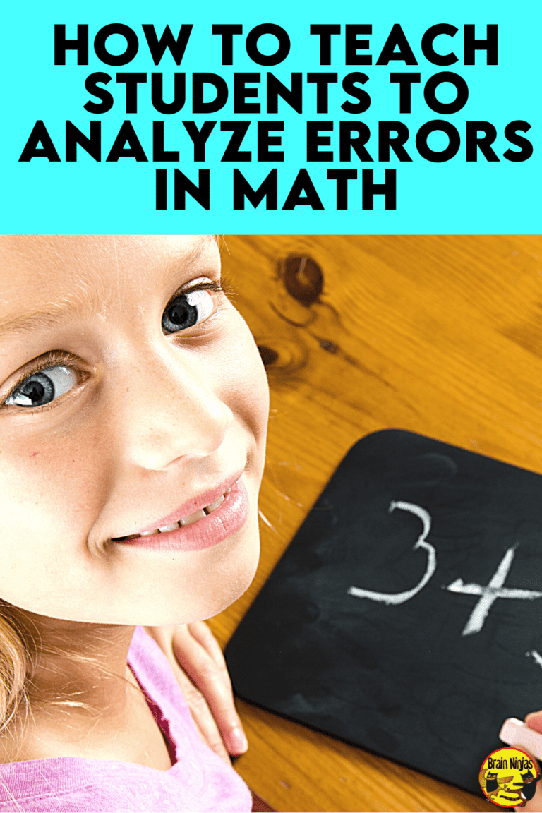 How to Teach Students to Analyze Errors in Math - Ninja Notes