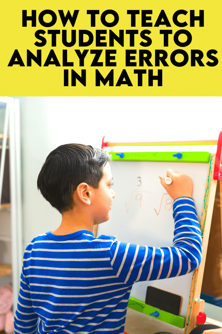 How to Teach Students to Analyze Errors in Math - Ninja Notes