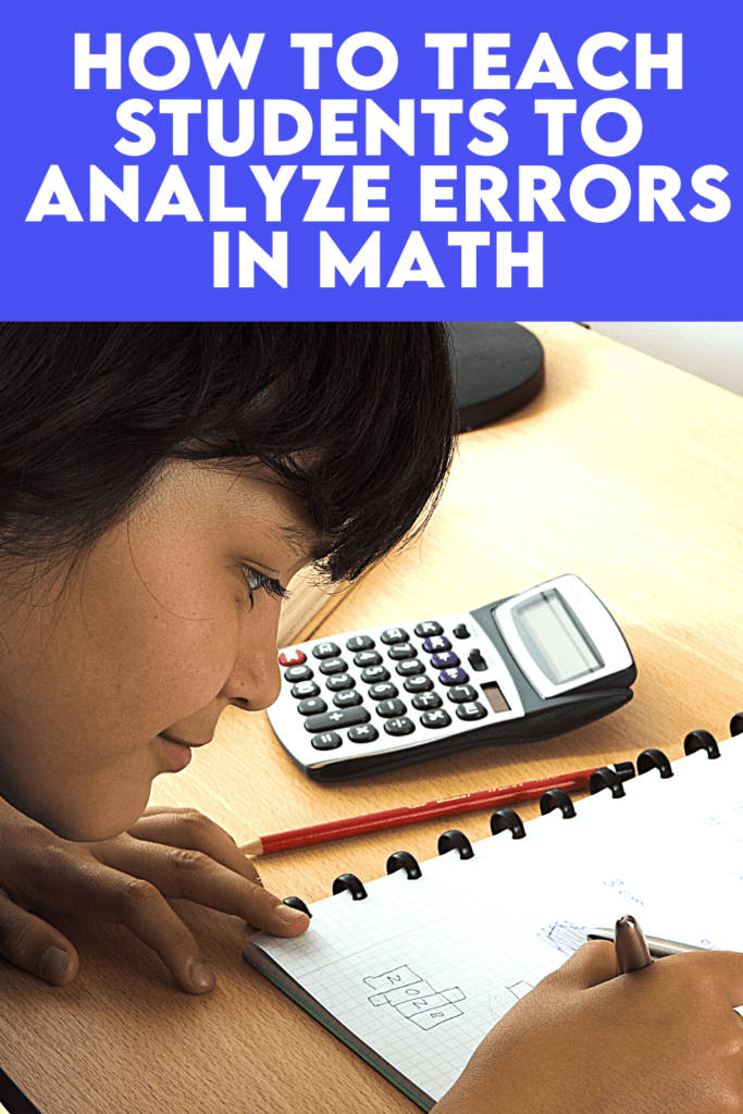 How to Teach Students to Analyze Errors in Math - Ninja Notes