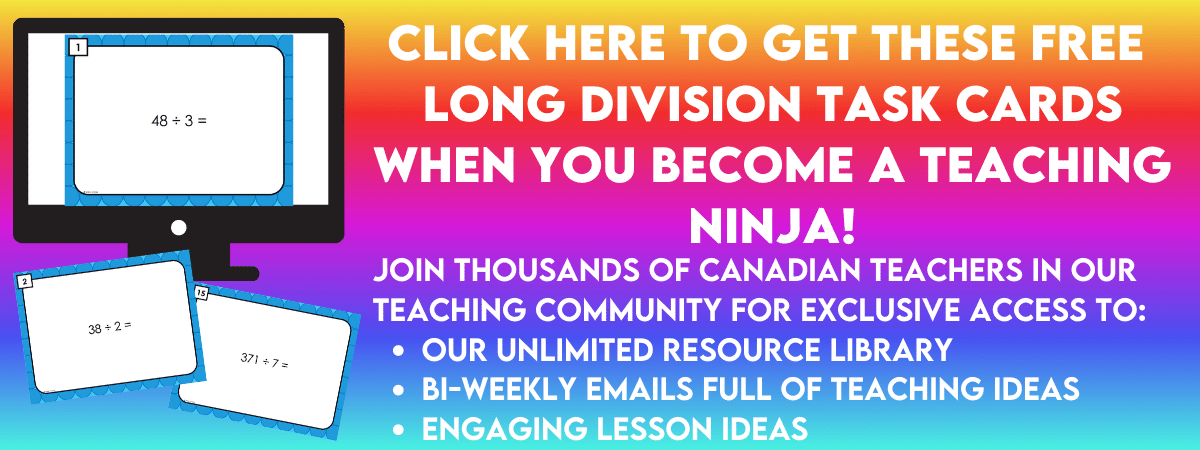How to Teach Successful Long Division Strategies - Ninja Notes