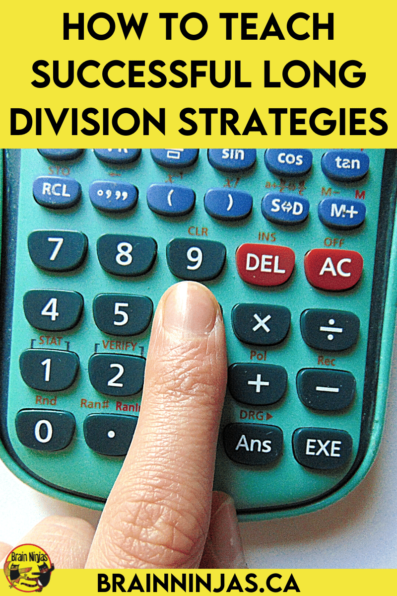 How to Teach Successful Long Division Strategies - Ninja Notes