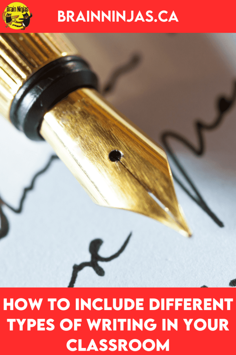 How to Include Different Types of Writing in Your Classroom - Ninja Notes