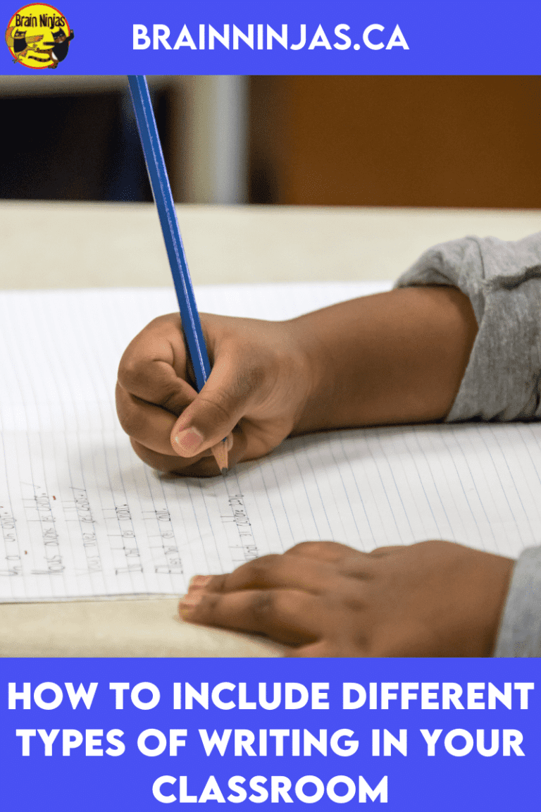 How to Include Different Types of Writing in Your Classroom - Ninja Notes