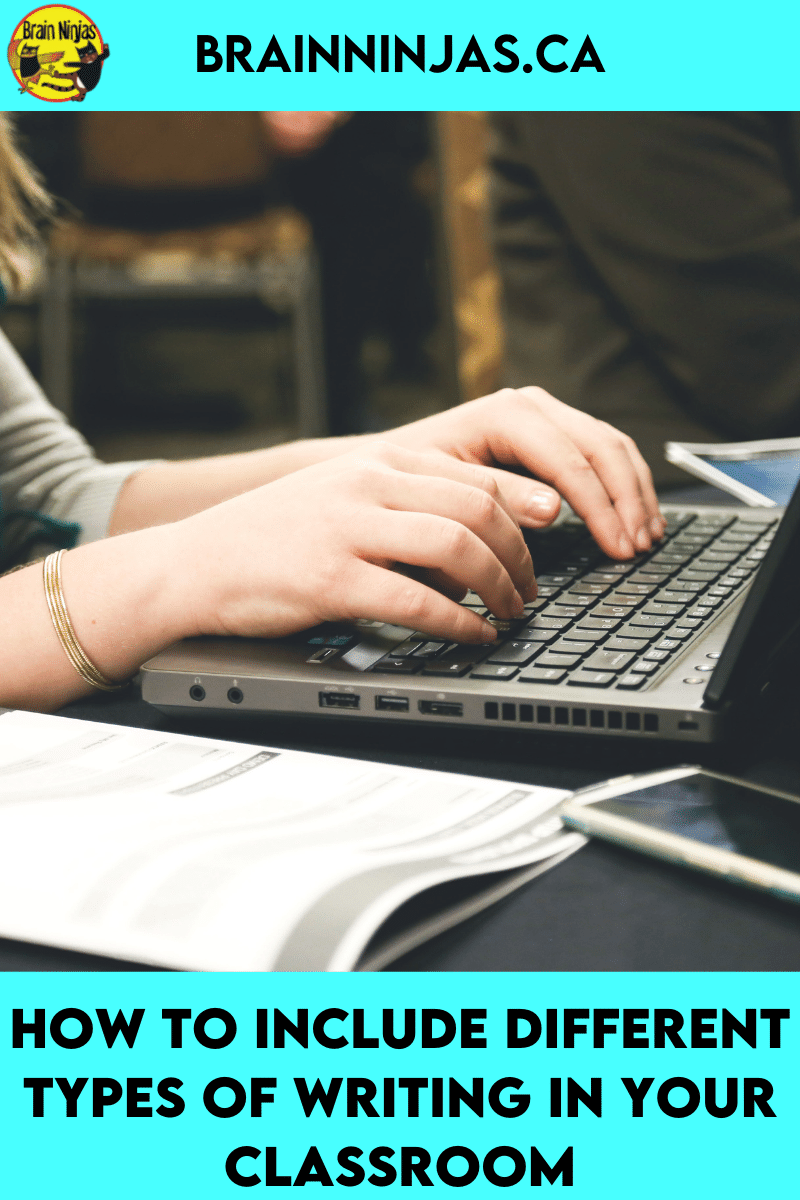 How to Include Different Types of Writing in Your Classroom - Ninja Notes