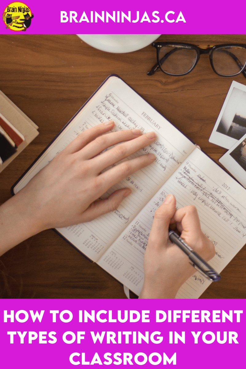 How to Include Different Types of Writing in Your Classroom - Ninja Notes
