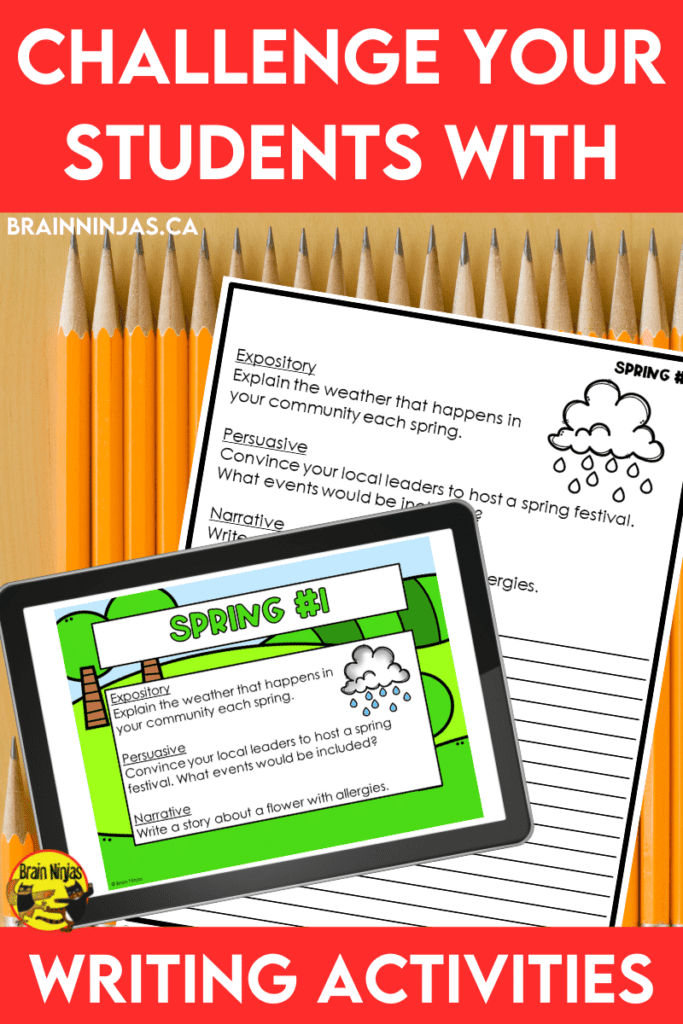 Challenge Your Students with Writing Activities - Ninja Notes