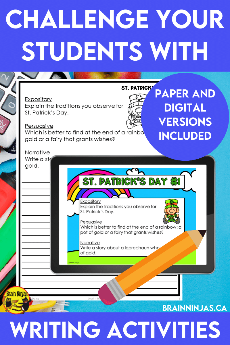 Challenge Your Students with Writing Activities - Ninja Notes