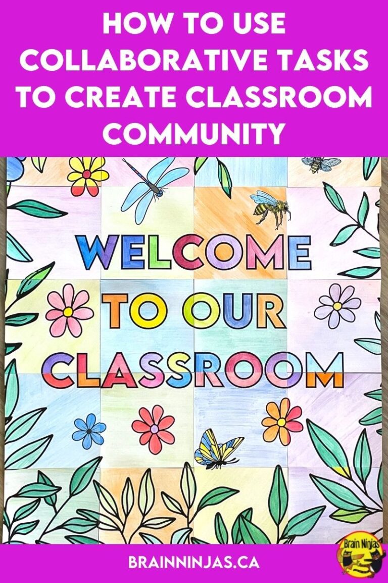 How to Use Collaborative Tasks to Create Classroom Community - Ninja Notes