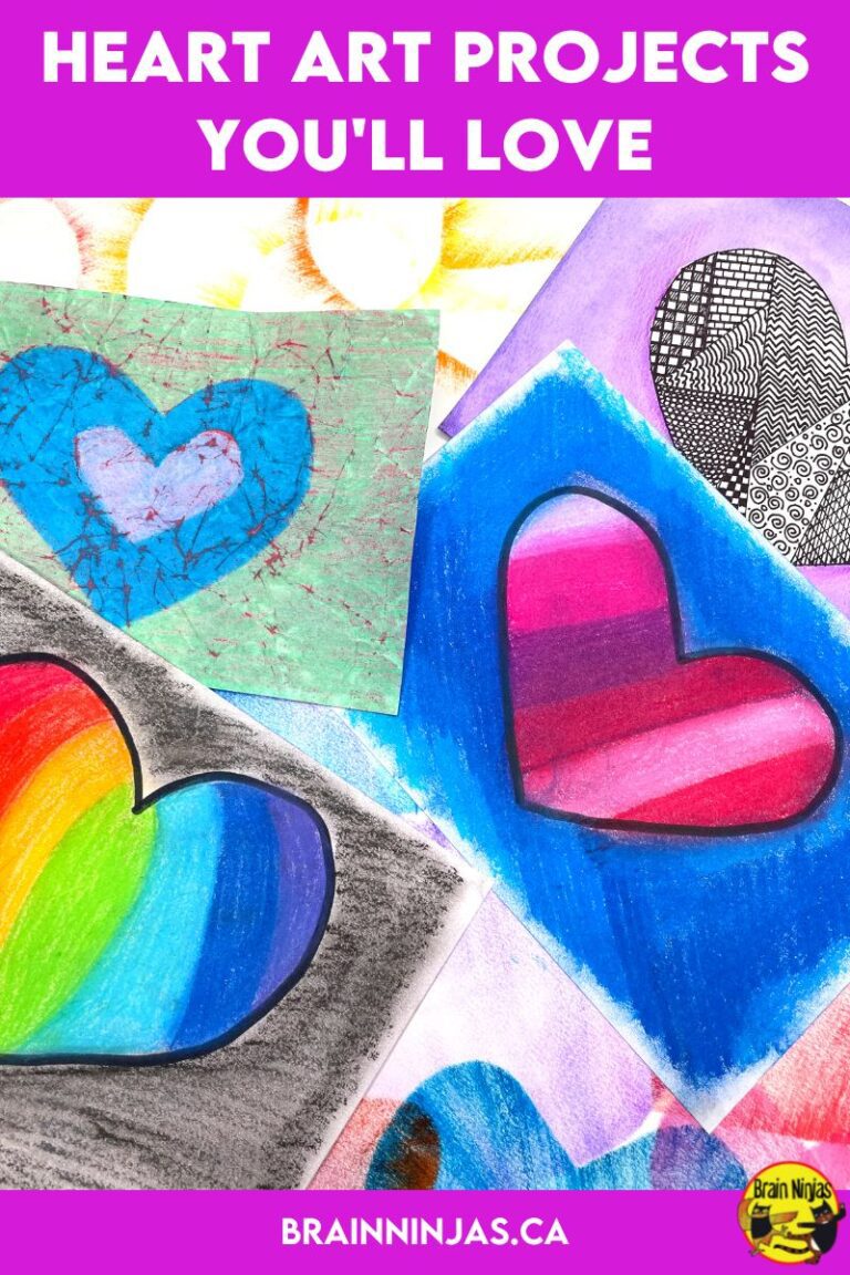 Heart Art Projects You'll Love - Ninja Notes