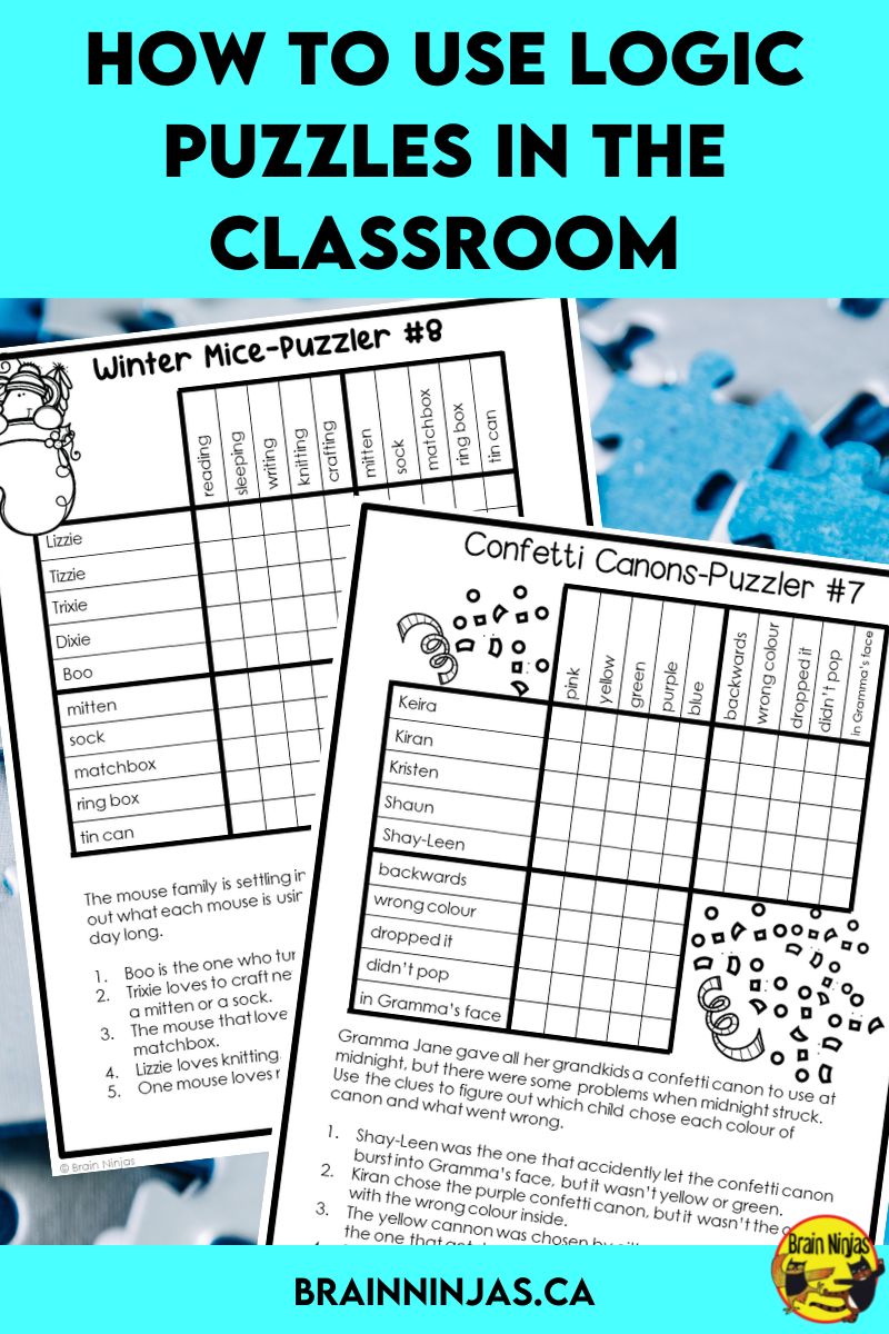 How to Use Logic Puzzles in the Classroom - Ninja Notes