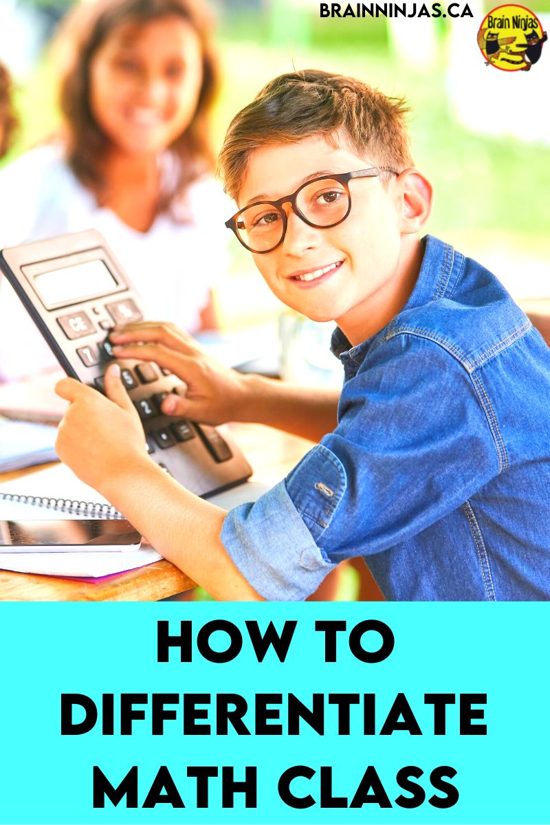 How to Differentiate Math Lessons - Ninja Notes