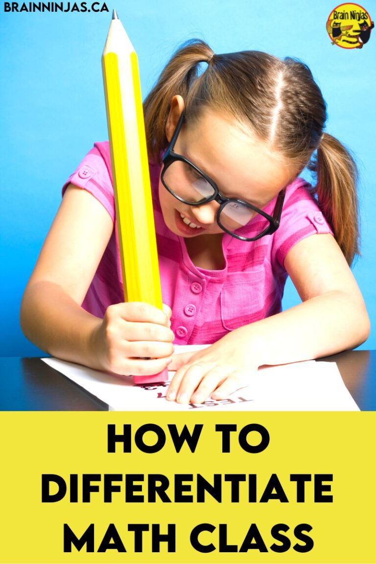 How to Differentiate Math Lessons - Ninja Notes