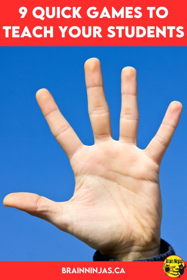 9 Quick Games to Teach Your Students - Ninja Notes