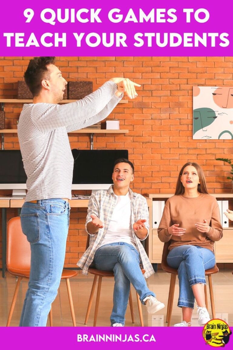 9 Quick Games to Teach Your Students - Ninja Notes