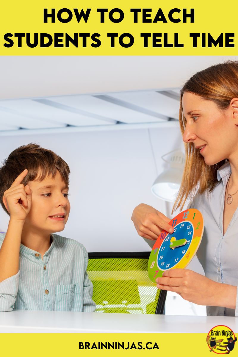 How to Teach Students to Tell Time - Ninja Notes