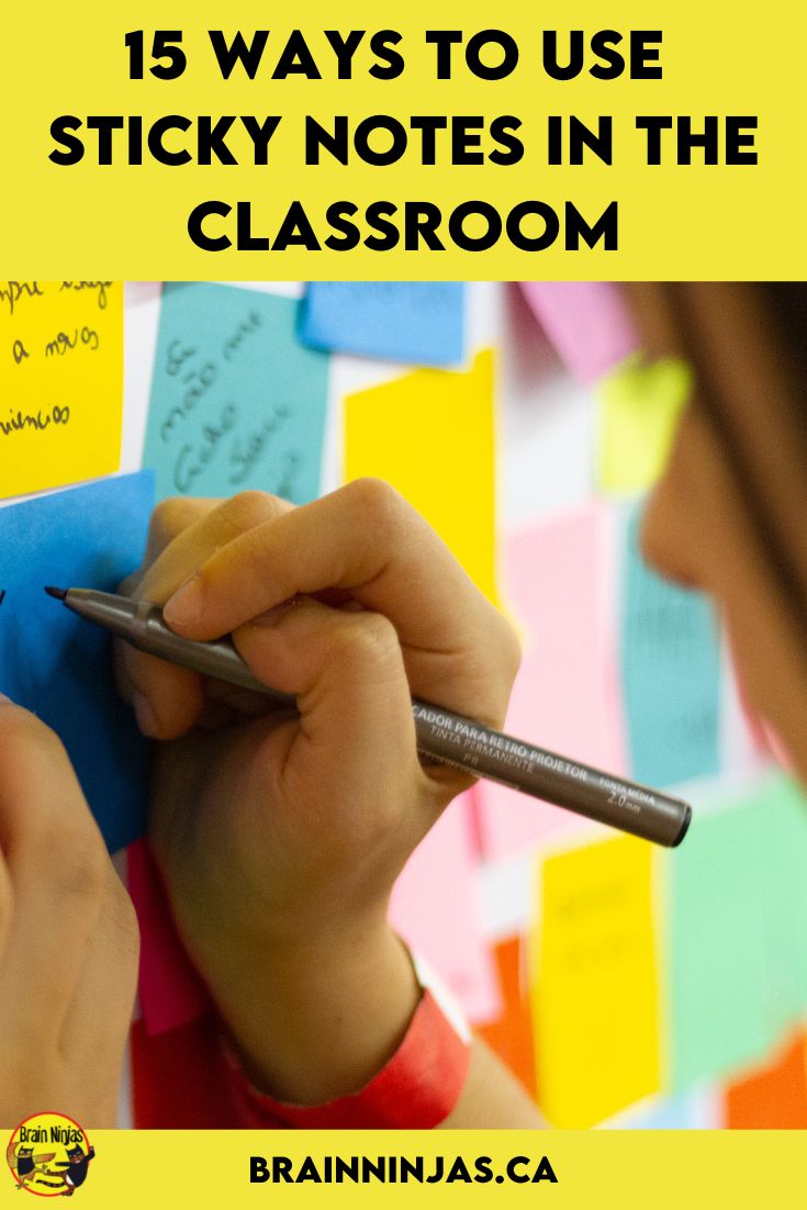 15 Ways to Use Sticky Notes in the Classroom - Ninja Notes