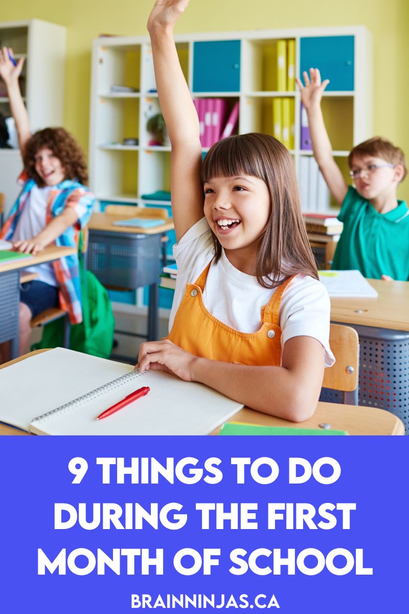 9 Things To Do During the First Month of School - Ninja Notes