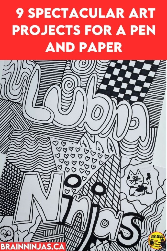 9 Spectacular Art Projects For a Pen and Paper - Ninja Notes