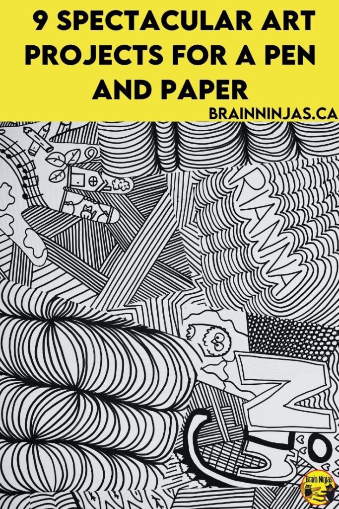 9 Spectacular Art Projects For a Pen and Paper - Ninja Notes