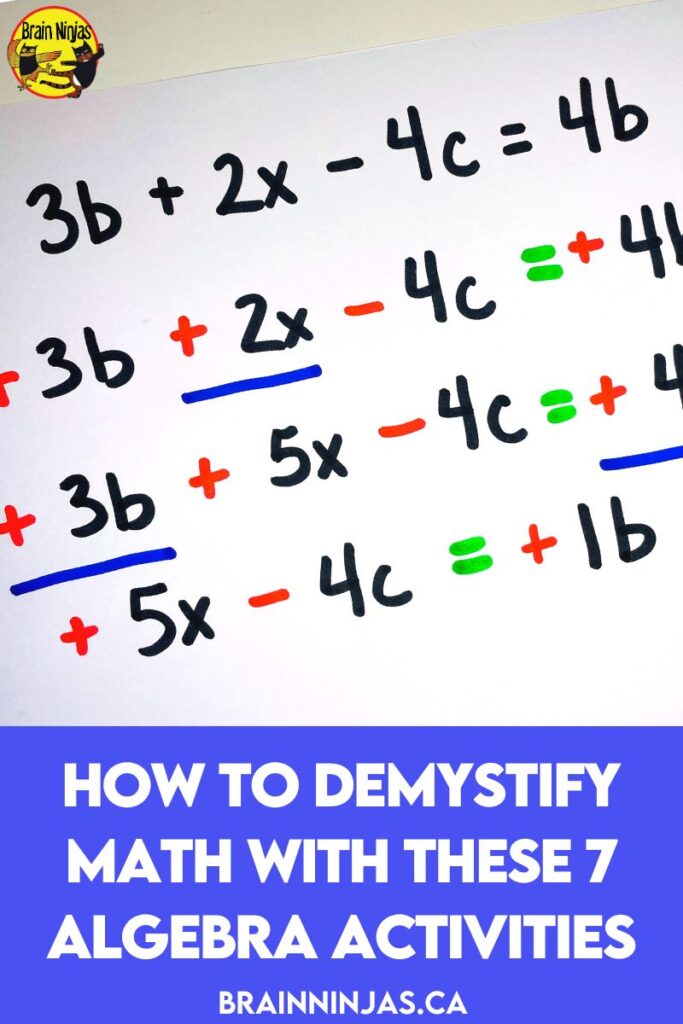 How to Demystify Math With These 7 Algebra Activities - Ninja Notes