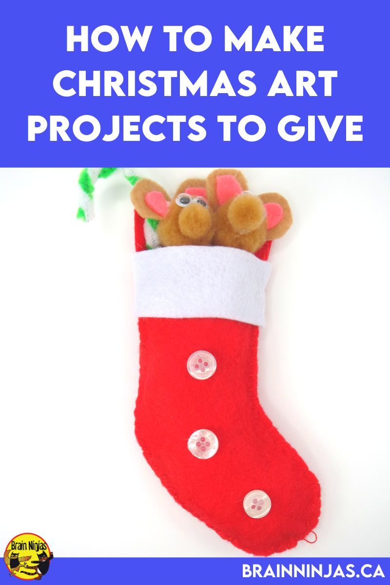 How to Make Christmas Art Projects to Give - Ninja Notes