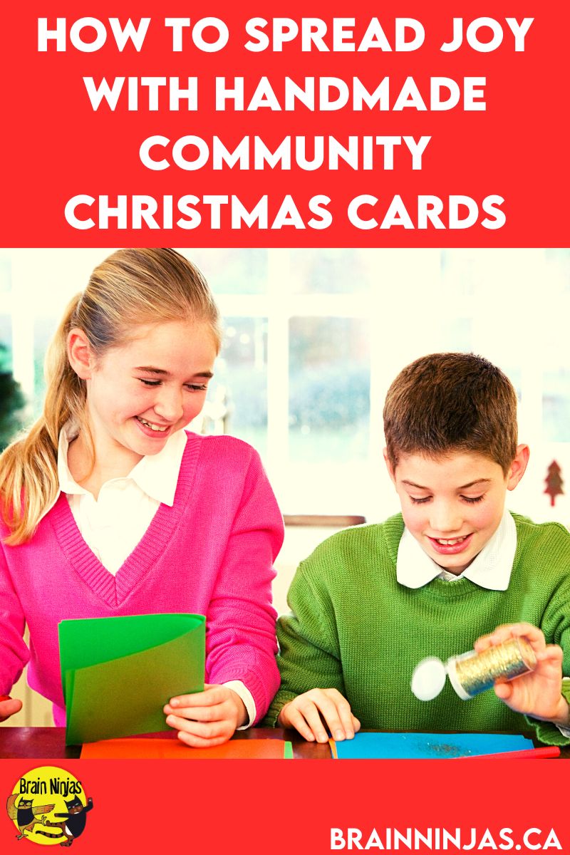How to Spread Joy With Handmade Community Christmas Cards - Ninja Notes