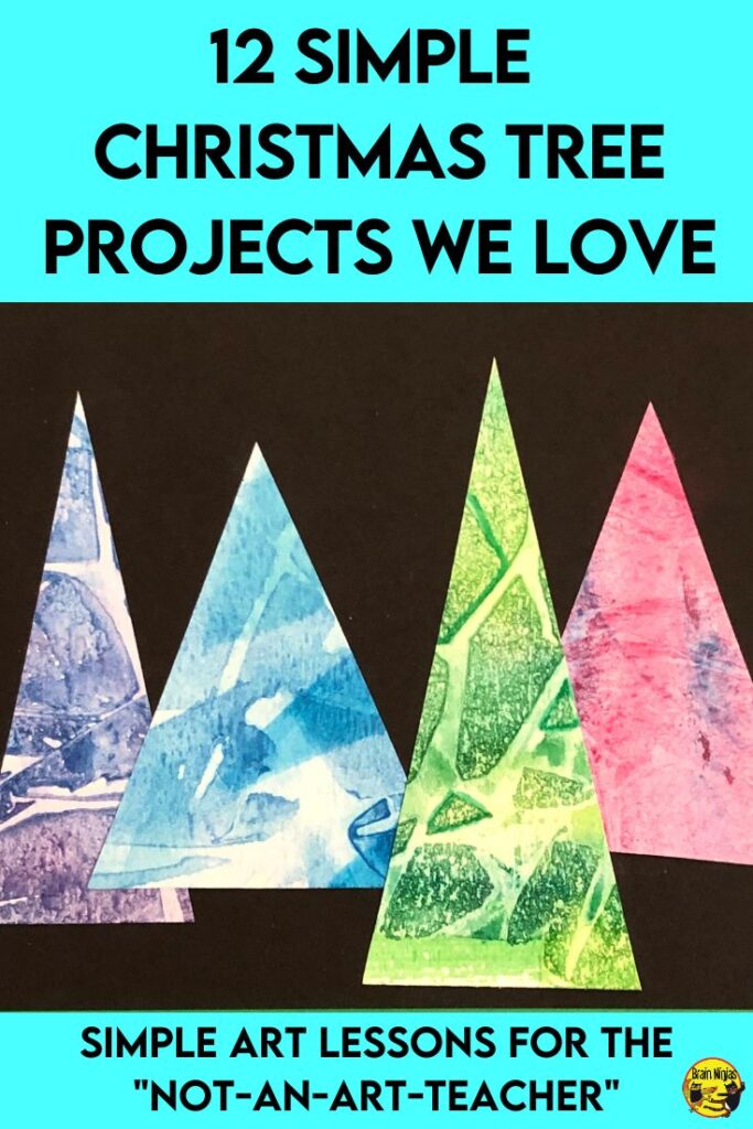 12 Simple Christmas Tree Art Projects We Love - Ninja Notes