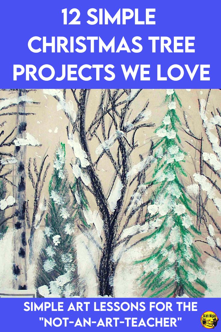 12 Simple Christmas Tree Art Projects We Love - Ninja Notes